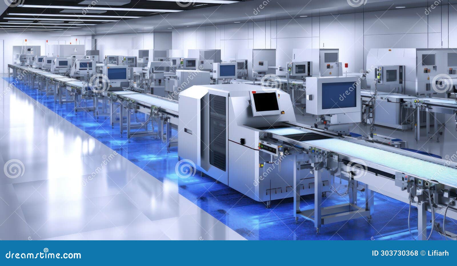 Precision and Innovation in an Advanced Microchip Factory S Assembly ...