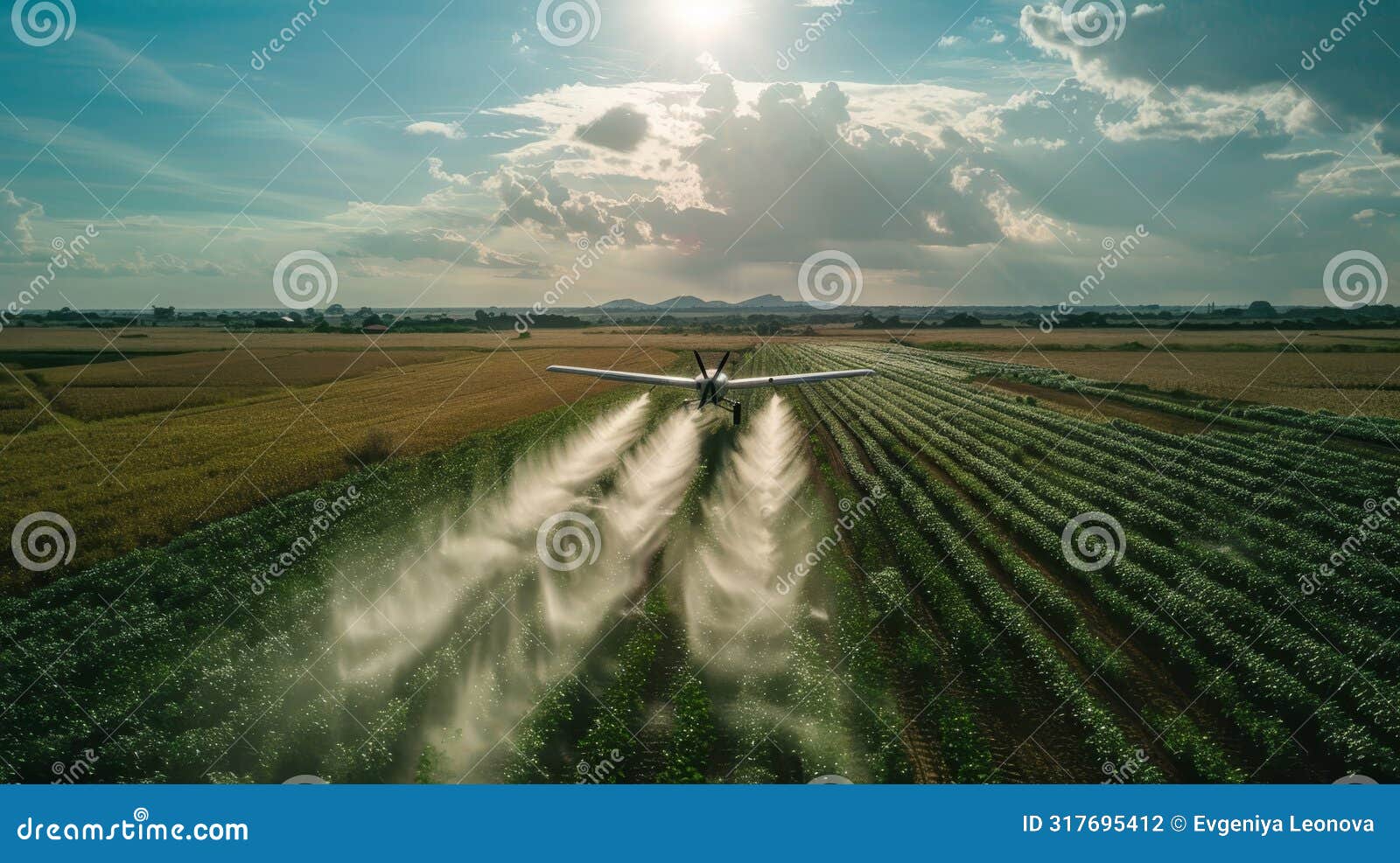 Precision Irrigation Drones Moisturizing Dry Fields with Accurate Water ...