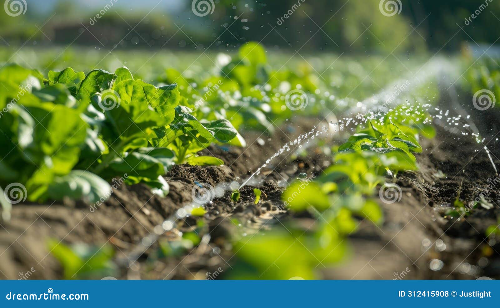 The Precision of the Irrigation System Evident in the Vibrant Evenly ...