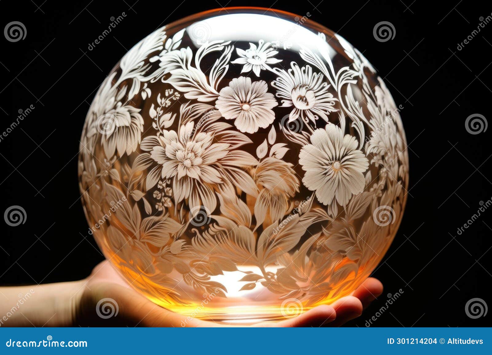 Precision Laser Etching Intricate Patterns on a Glass Surface Stock ...