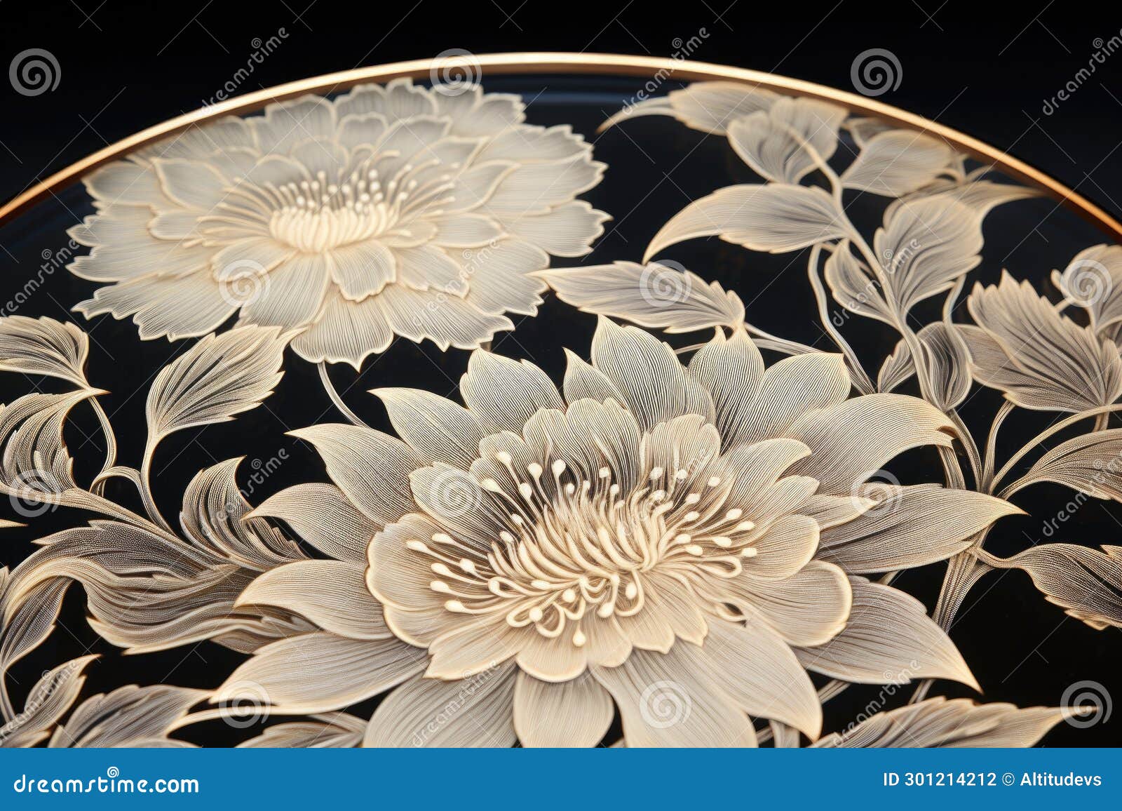 Glass Etching Work Displaying Royal Symbols Insignia Of Holkar Rulers ...