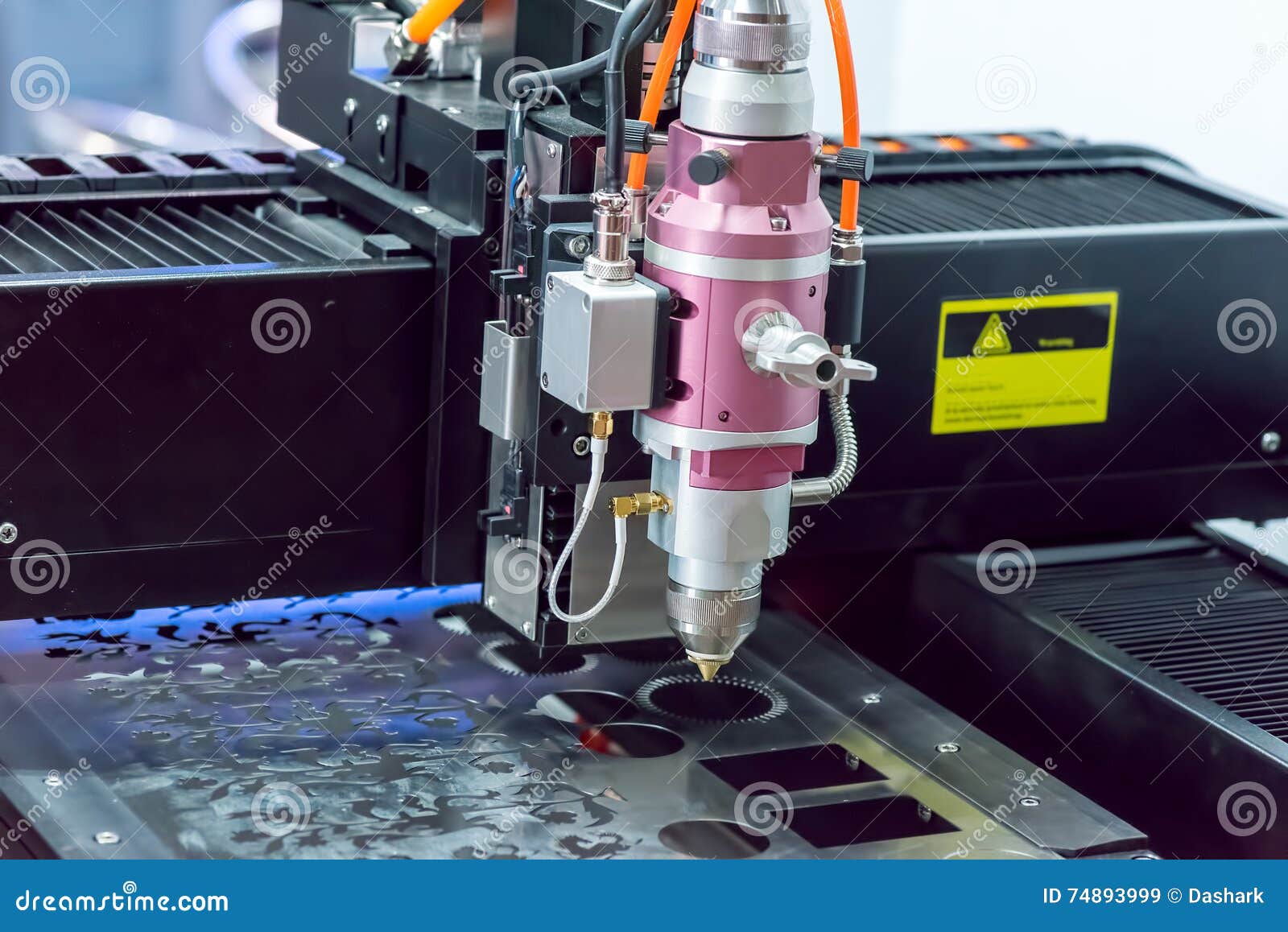 Precision laser processing stock image. Image of engineering - 74893999