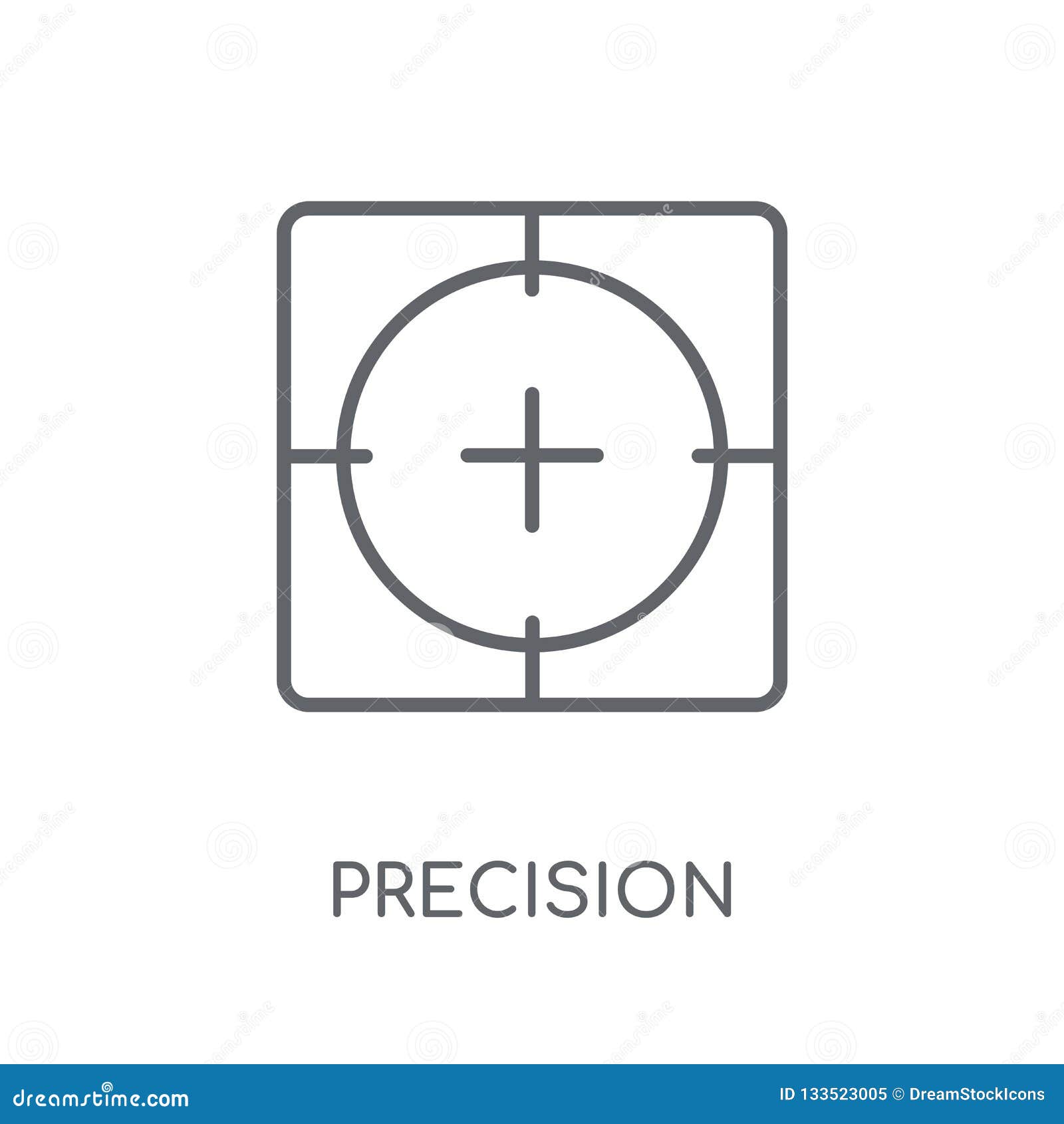 Precision Linear Icon. Modern Outline Precision Logo Concept on Stock ...