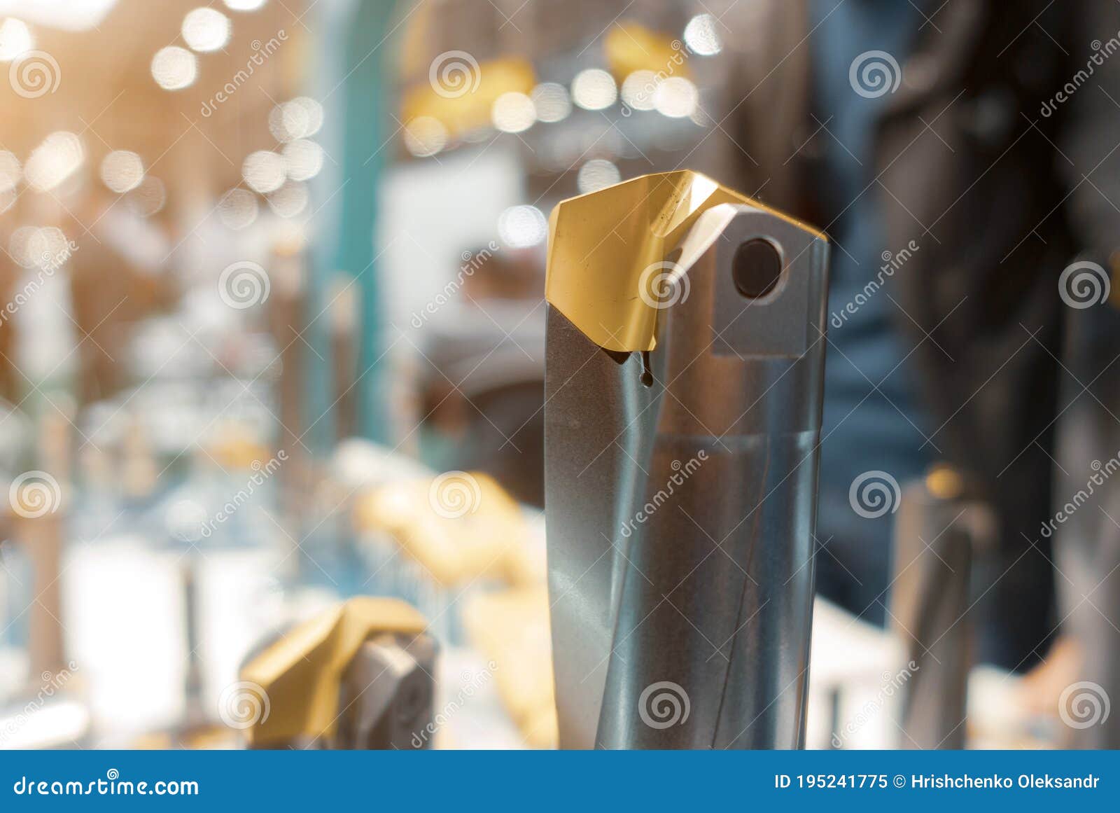 Precision Machining Bits without Pilot Hole Stock Image - Image of ...