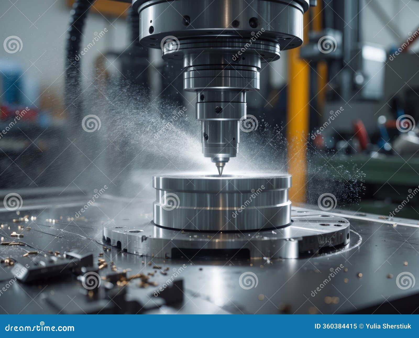 Precision Machining Process of Metal Component with Coolant Spray ...