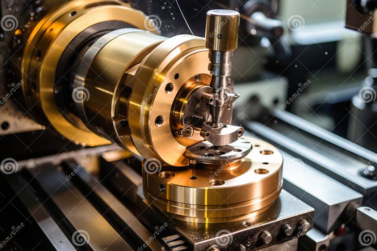 Precision Machining of Rocket Engine Component Illustrating Aerospace ...