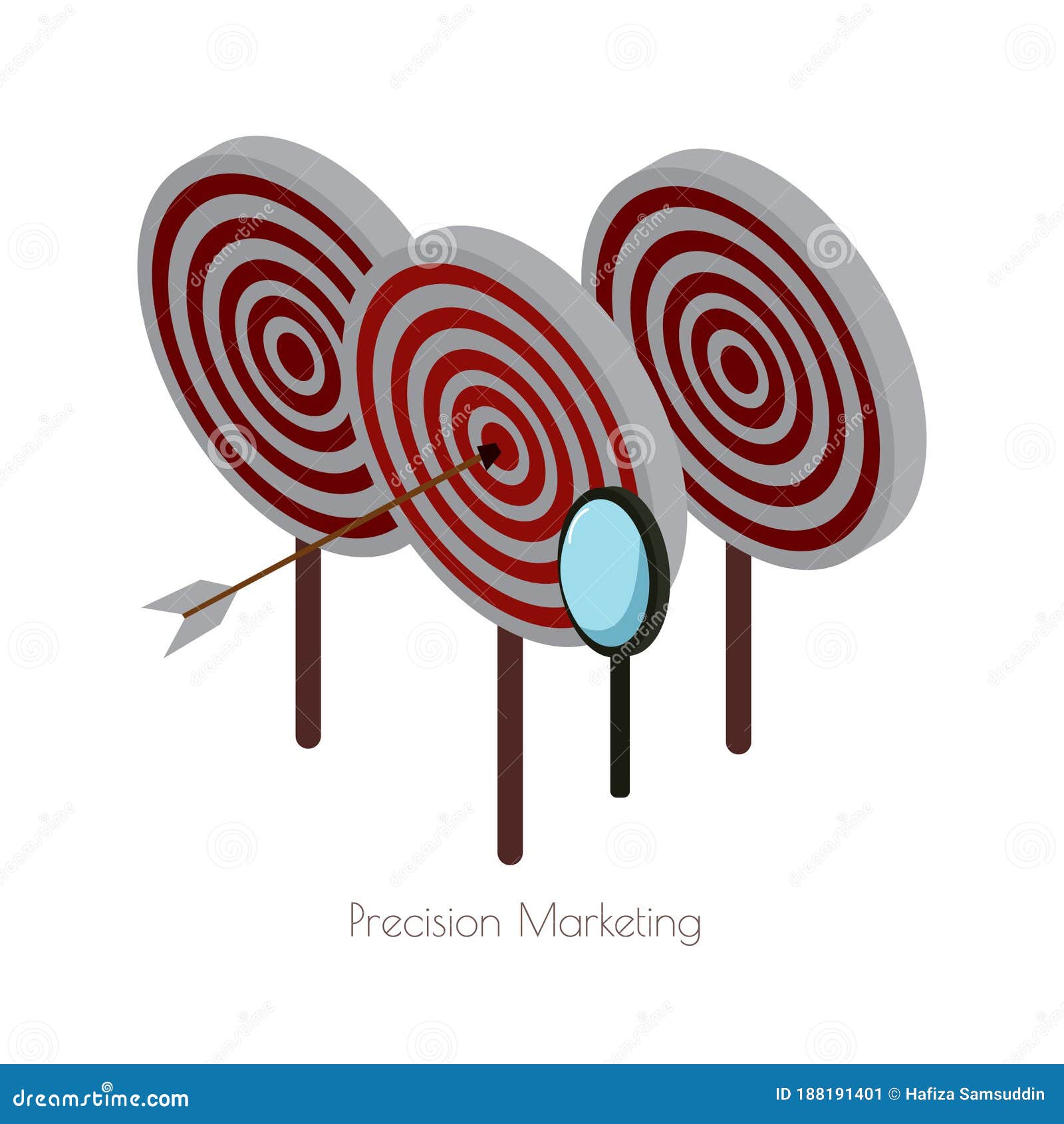 Precision Marketing. Vector Illustration Decorative Design Stock Vector ...