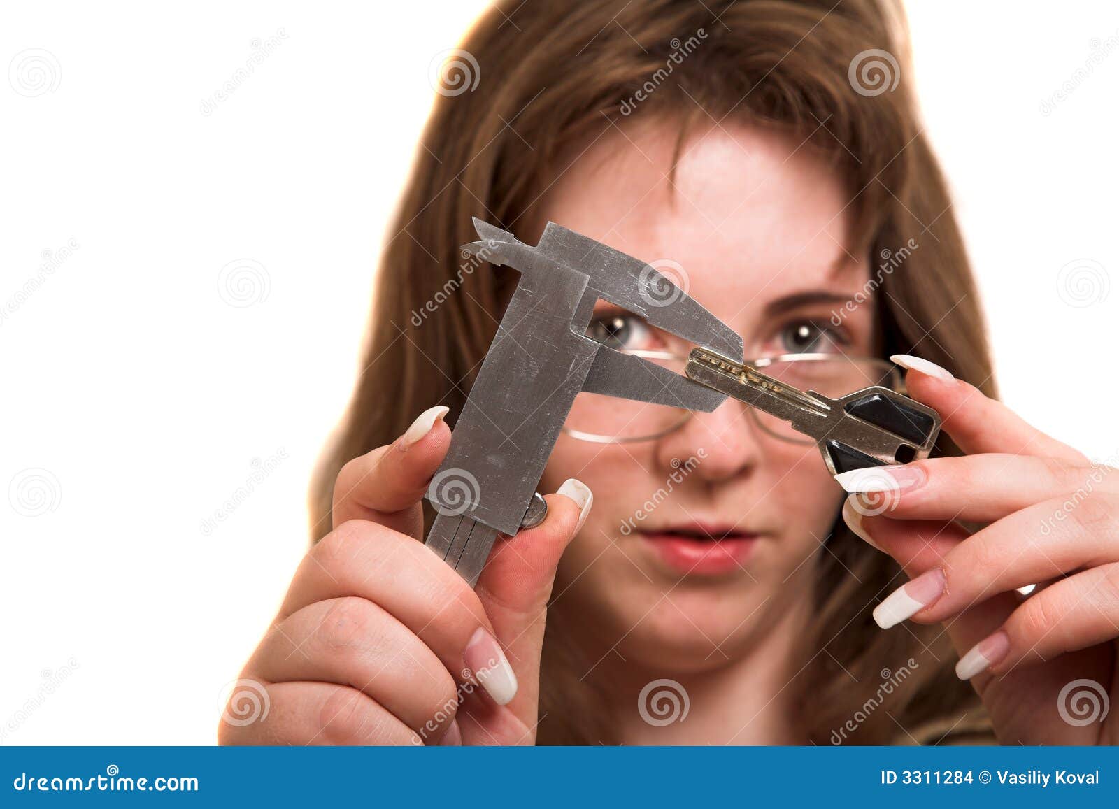 Precision measure stock photo. Image of woman, measure - 3311284
