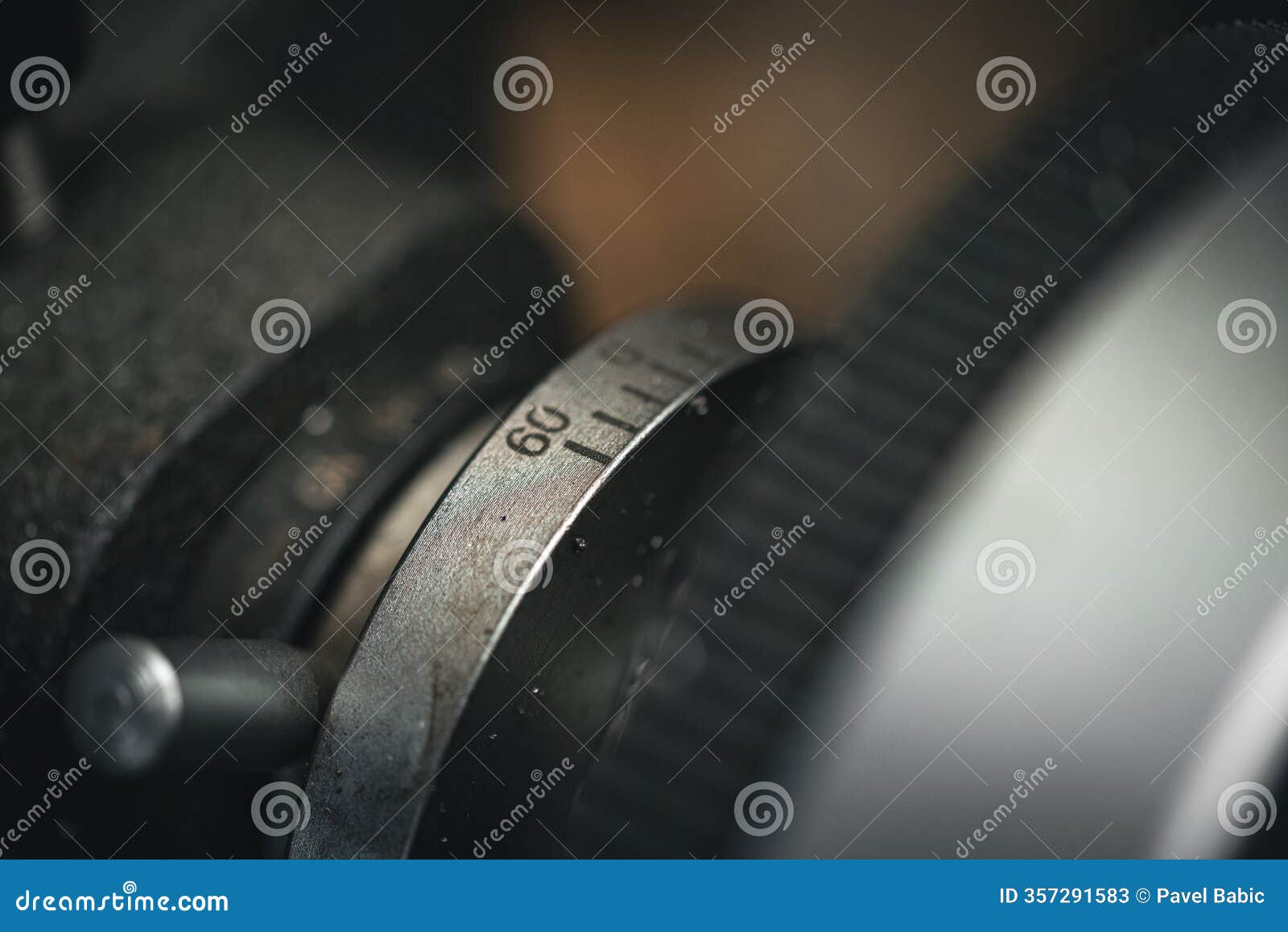 Precision Measurement Adjustment on a Mill Stock Image - Image of ...