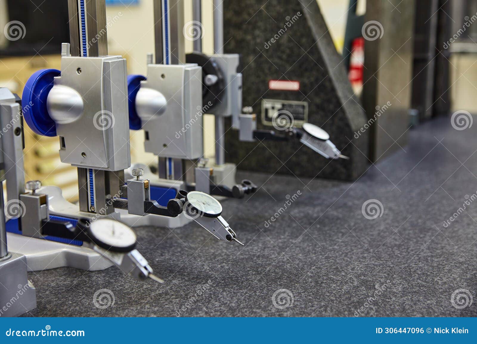 Precision Measurement Tools on Granite Surface in Industrial Setting ...