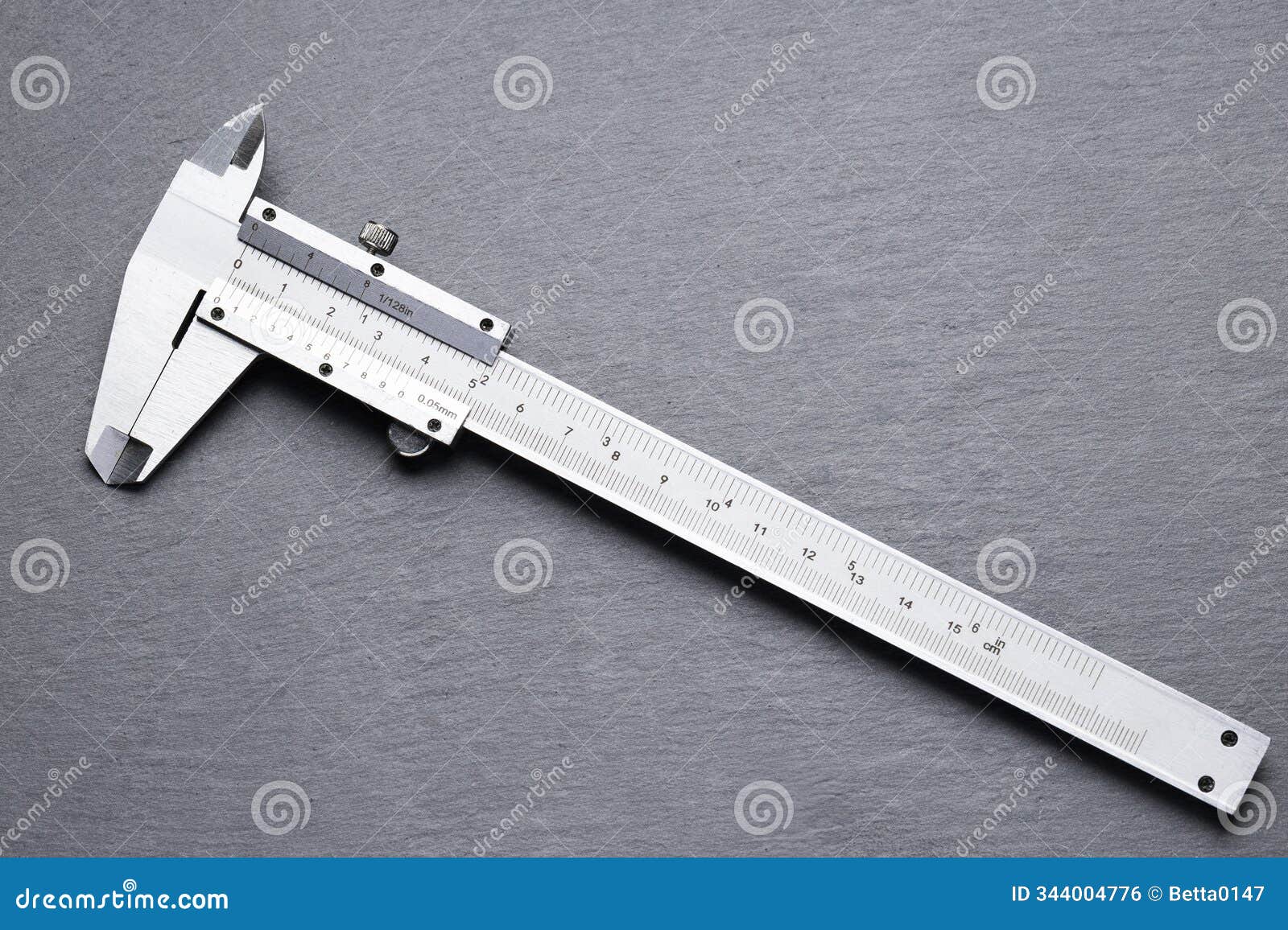 Precision Measuring Tool on Gray Slate Surface Stock Photo - Image of ...