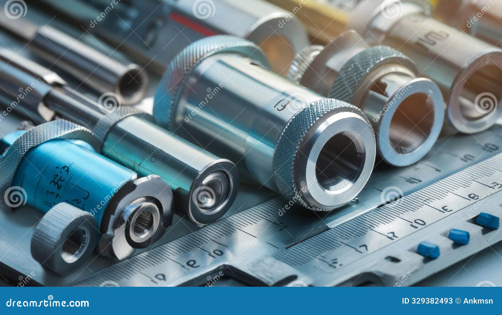 Precision Measuring Tools Representing Units of Measurement Stock ...