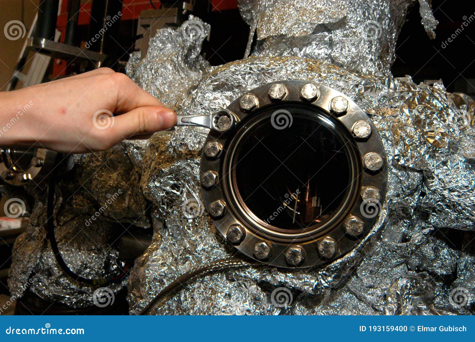 Precision Mechanic at His Work Stock Photo - Image of materials ...