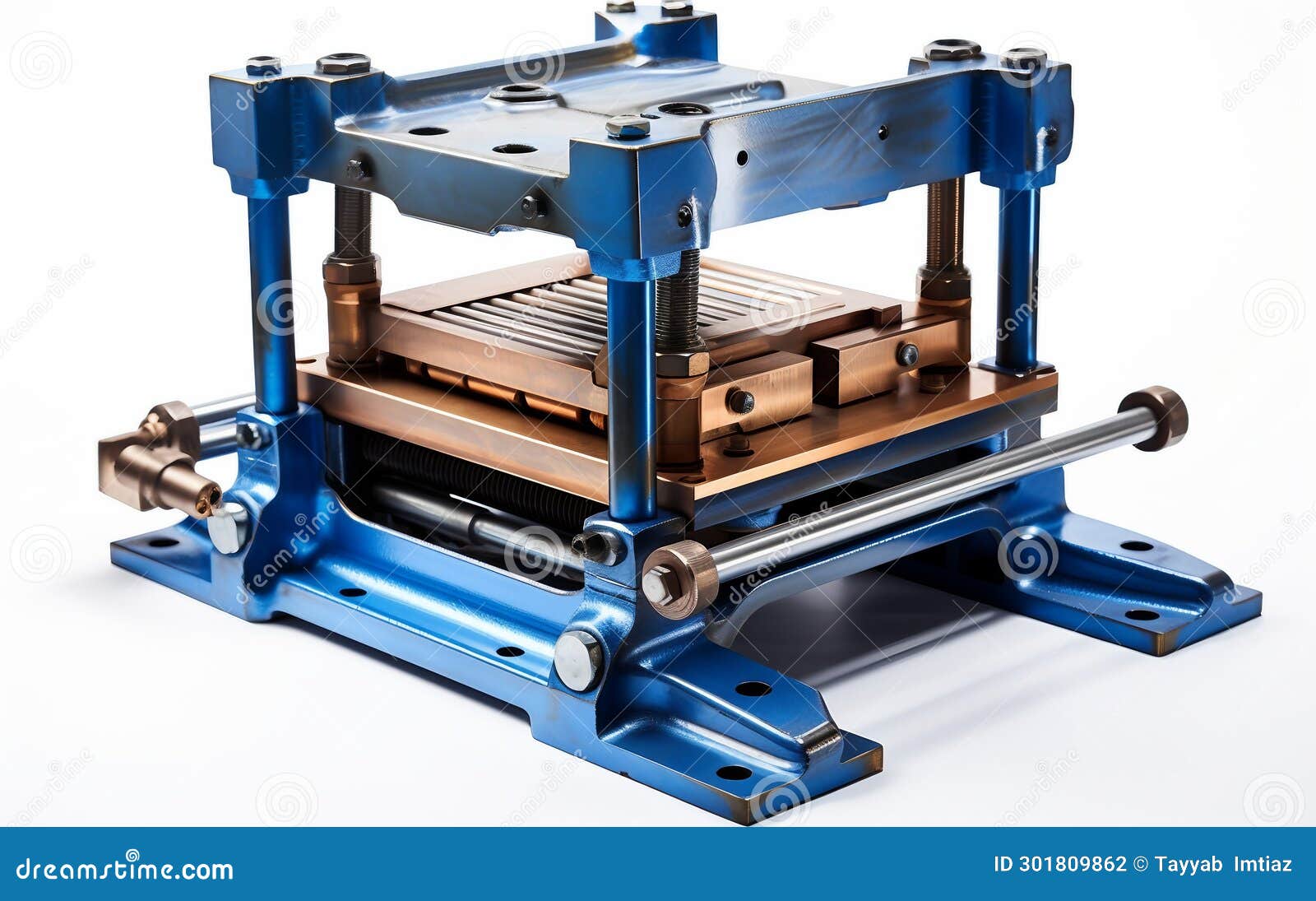 Metal Forming Press Isolated On Transparent Background. Royalty-Free ...