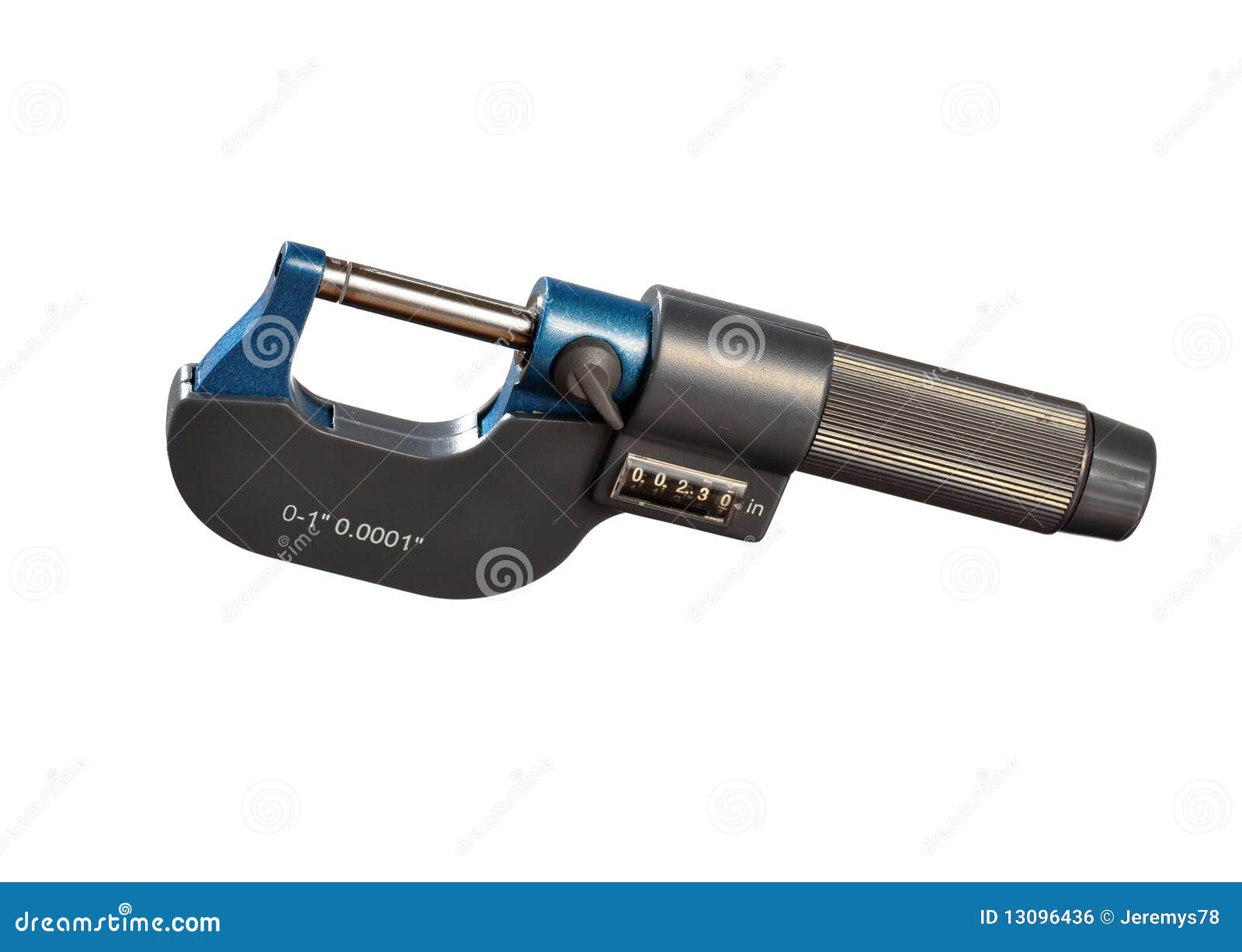 Precision Micrometer Tool on White Stock Photo - Image of scrutiny ...
