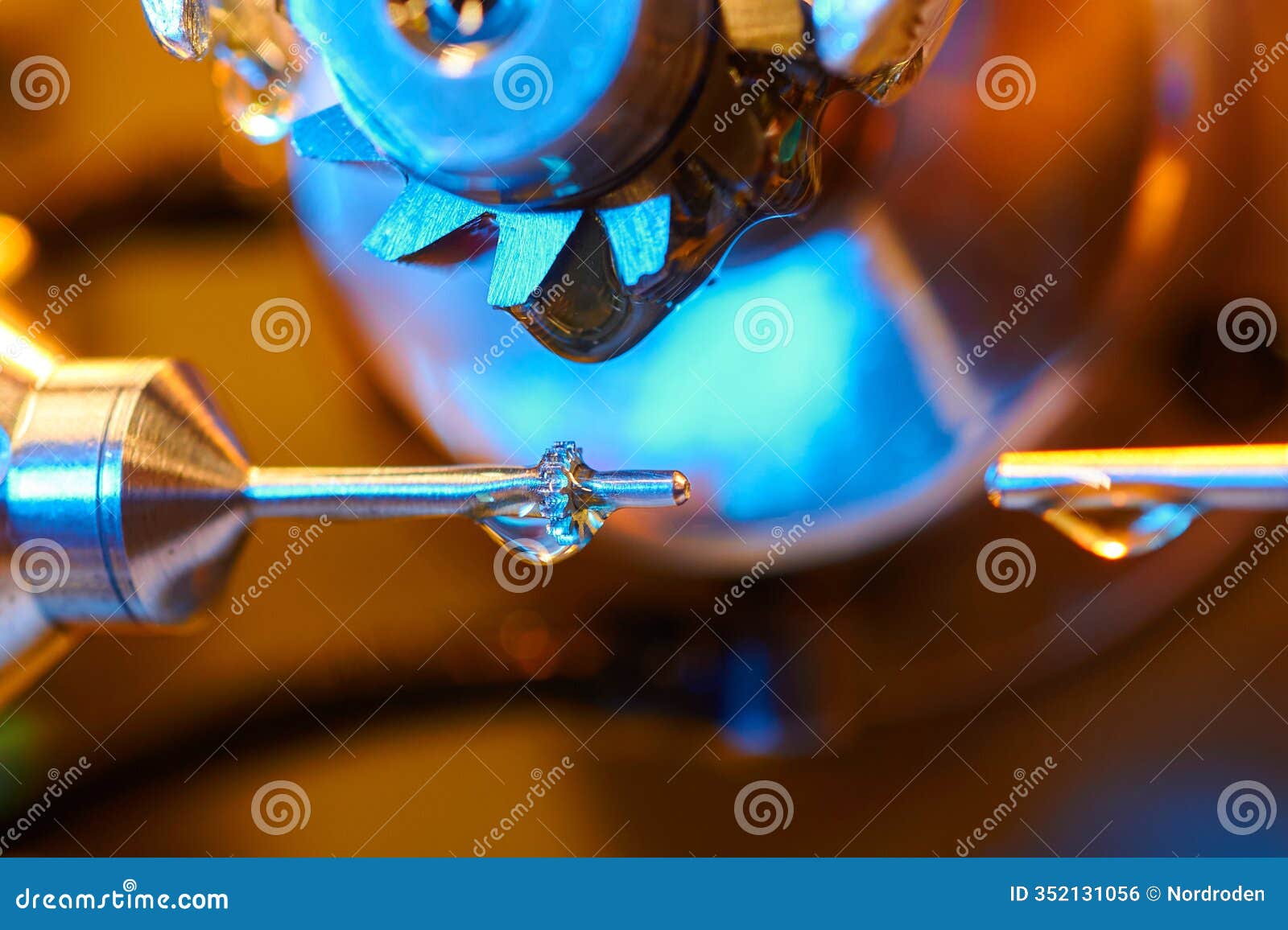 Precision Milling and Lubrication Process Showcasing Intricate ...