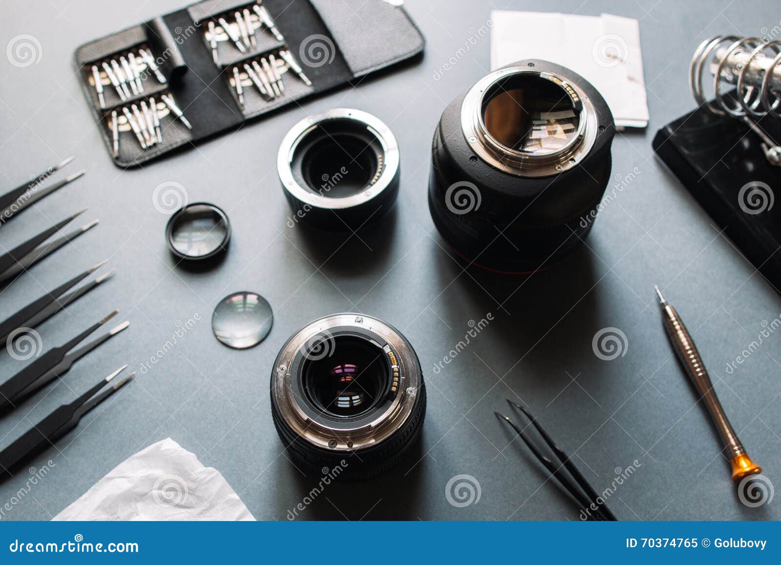 Precision Optic Photo Lens Service, Adjust, Align Stock Image - Image ...