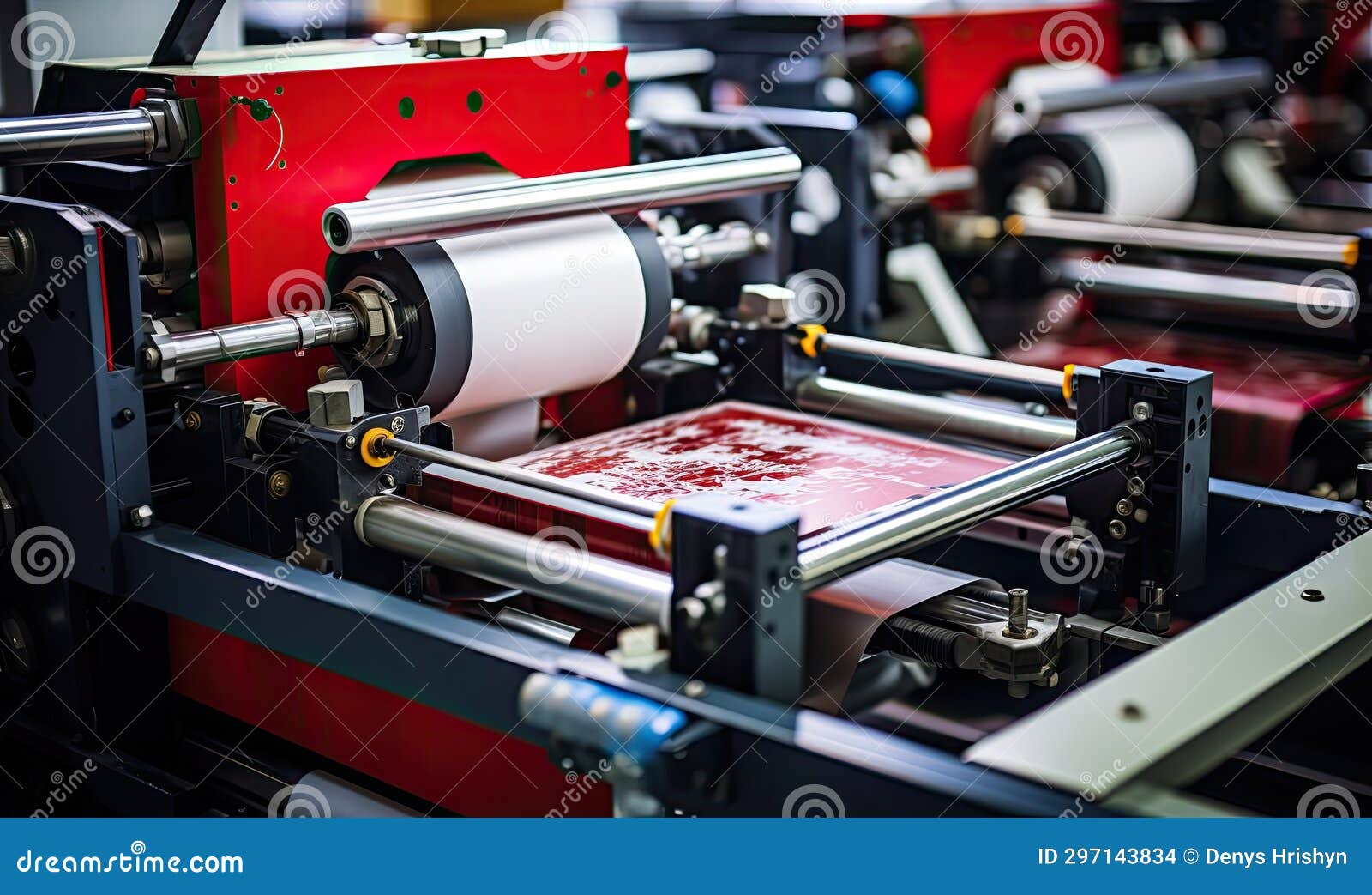 A Precision Paper Cutting Machine in Action Stock Illustration ...