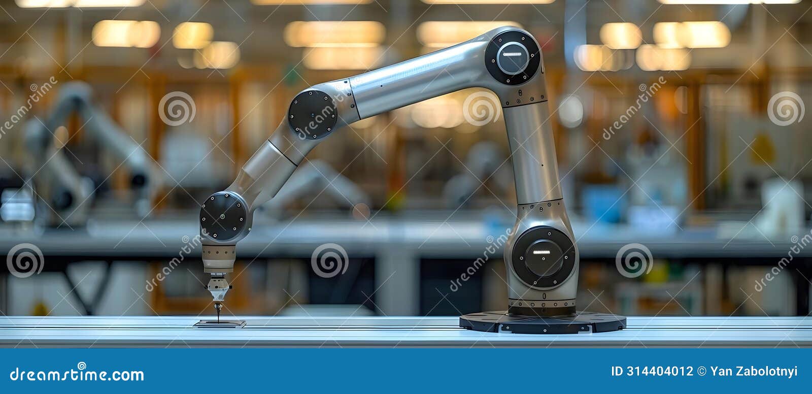 Precision at Play: Robotic Harmony in the Modern Workspace. Concept ...