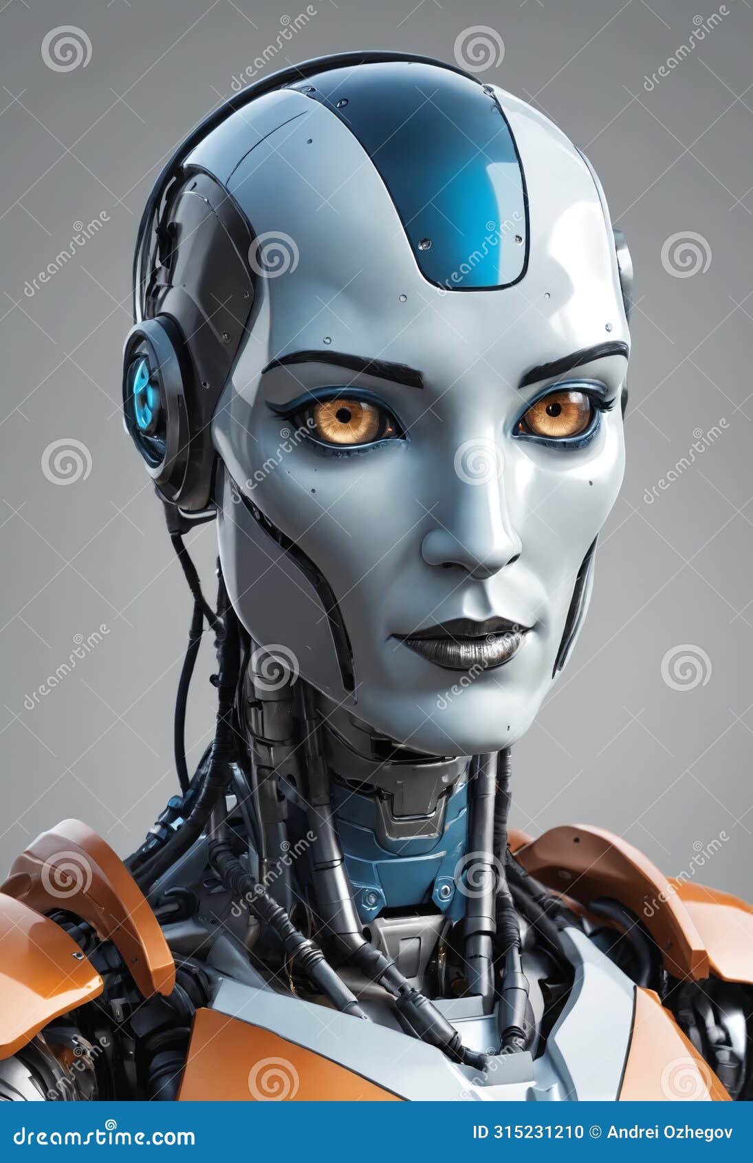 Precision and Power: Robotic Figure Engineered for Complex Tasks Stock ...