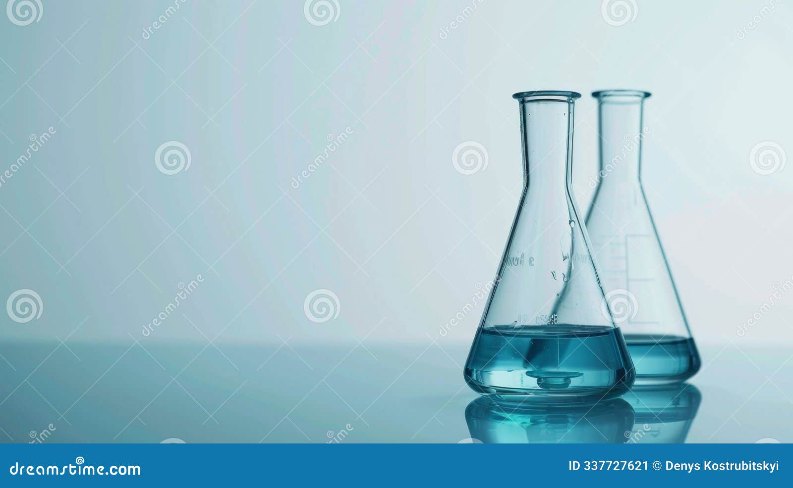Precision and Purity: Erlenmeyer Flasks in a Modern Lab Setting Stock ...