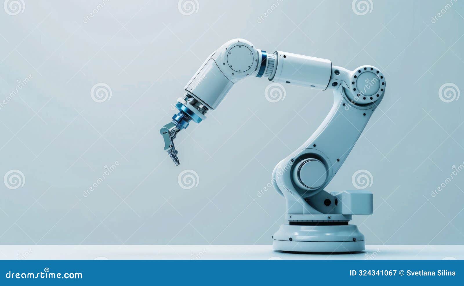 Precision Robotic Arm Executing Automated Quality Control Checks on ...