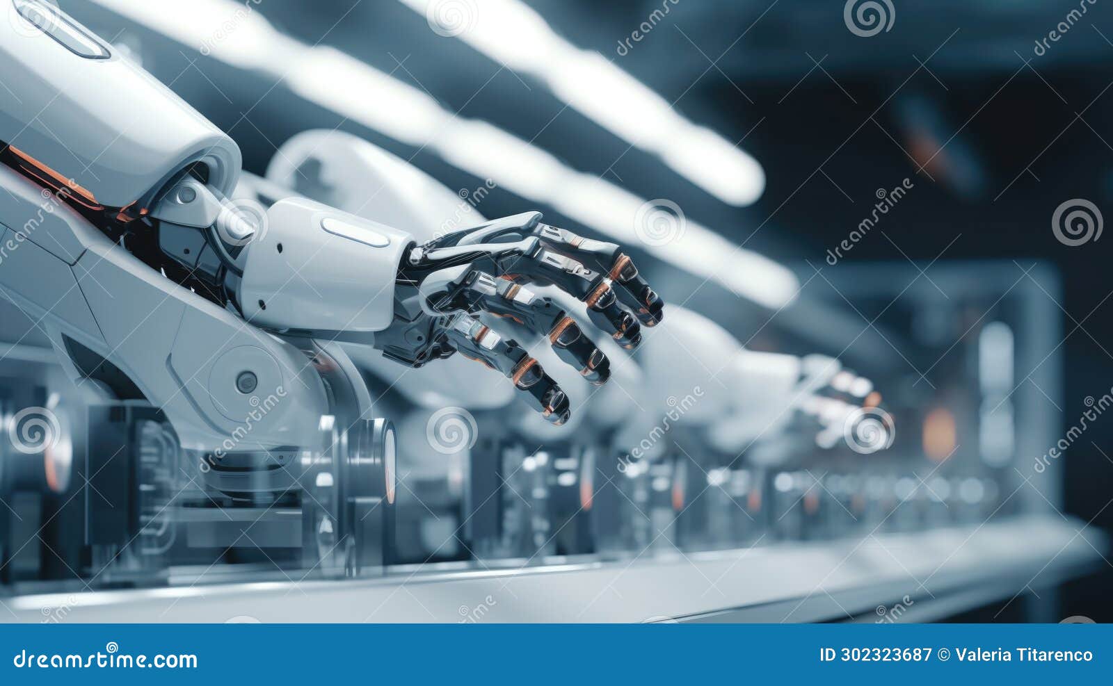 Precision Robotic Arm in a High-tech Setting. Stock Image - Image of ...