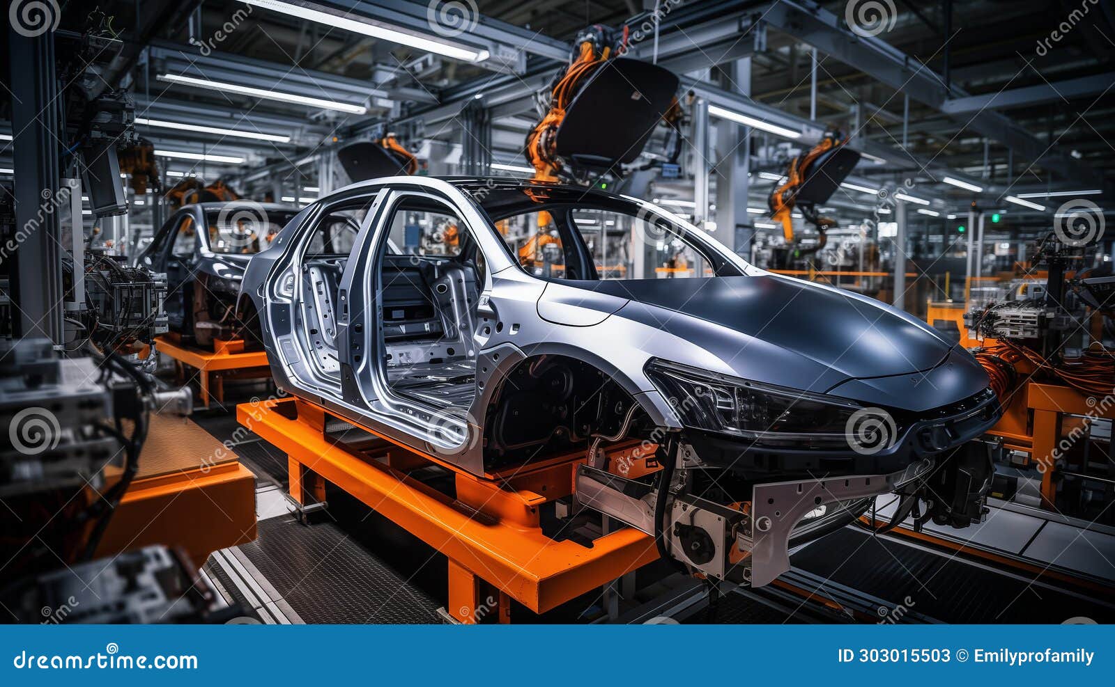 Precision Robotic Welding in Automotive Manufacturing Stock ...