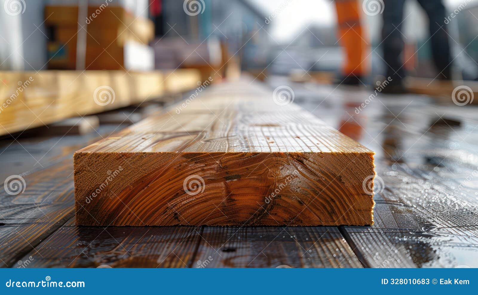 Precision Roof Construction Timber Beams Aligned for Structural ...