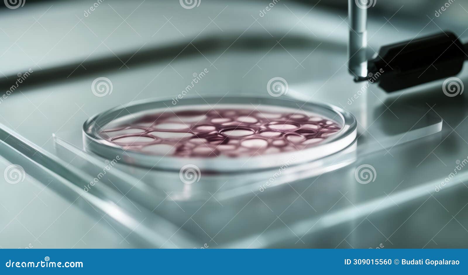 Precision in Science - a Close-up of a Petri Dish with a Substance ...