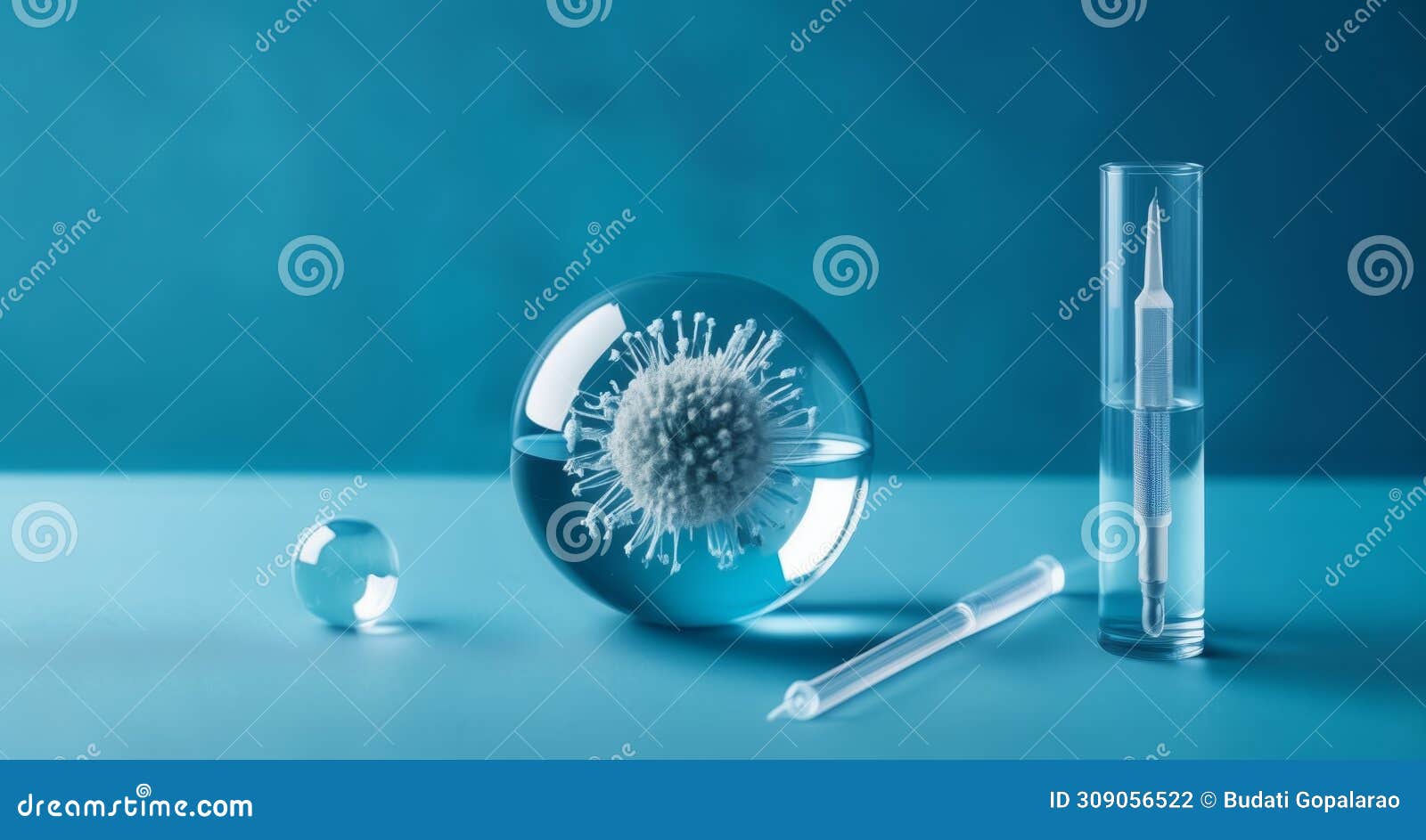 Precision in Science - a Microscopic World Stock Illustration ...