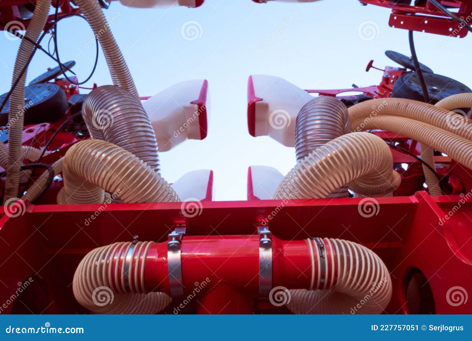 Precision Seeder. Row Planter Stock Image - Image of precision, agri ...