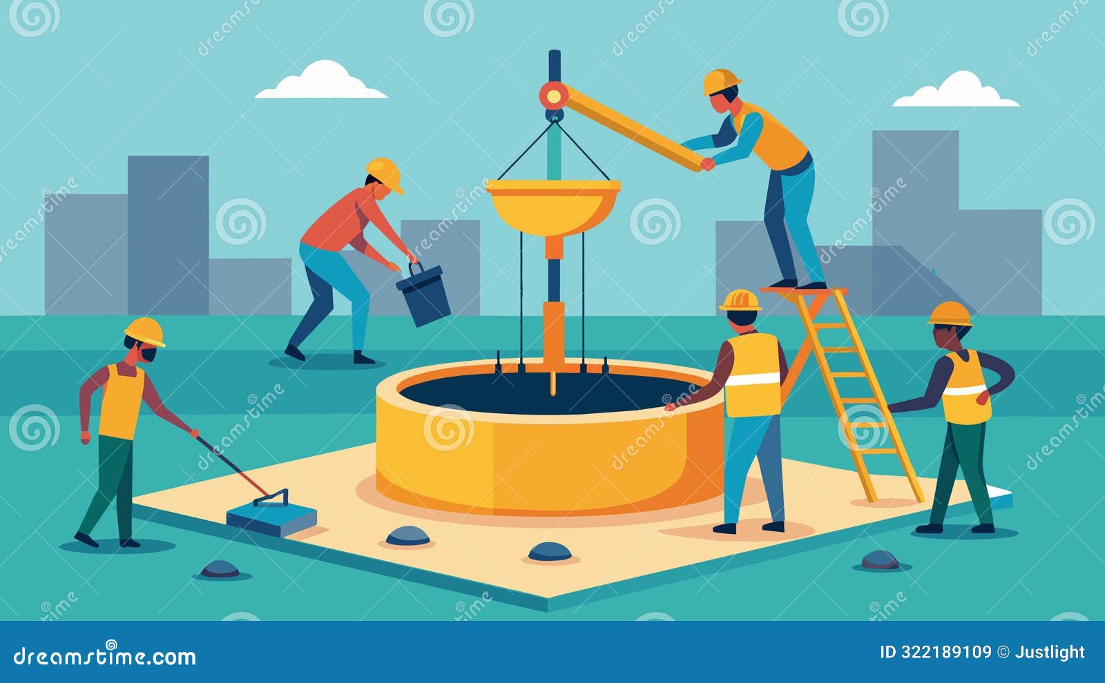 With Precision and Skill the Team Completes a Largescale Concrete Pour ...