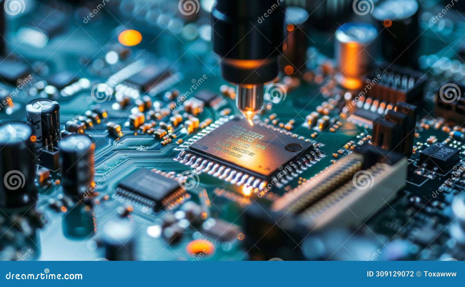 Precision Soldering on Electronic Circuit Board, Technology ...