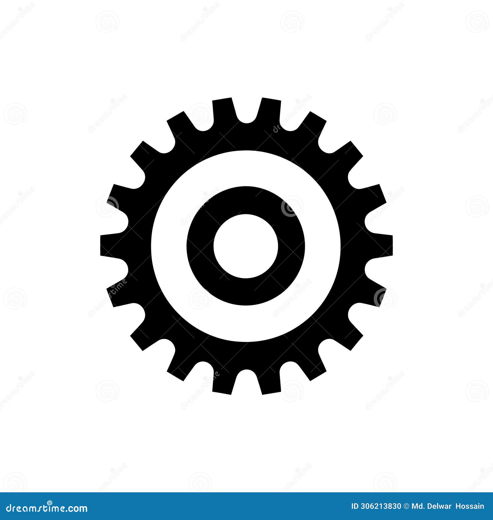 Precision Sprocket Gear Icon Stock Vector - Illustration of intricate ...