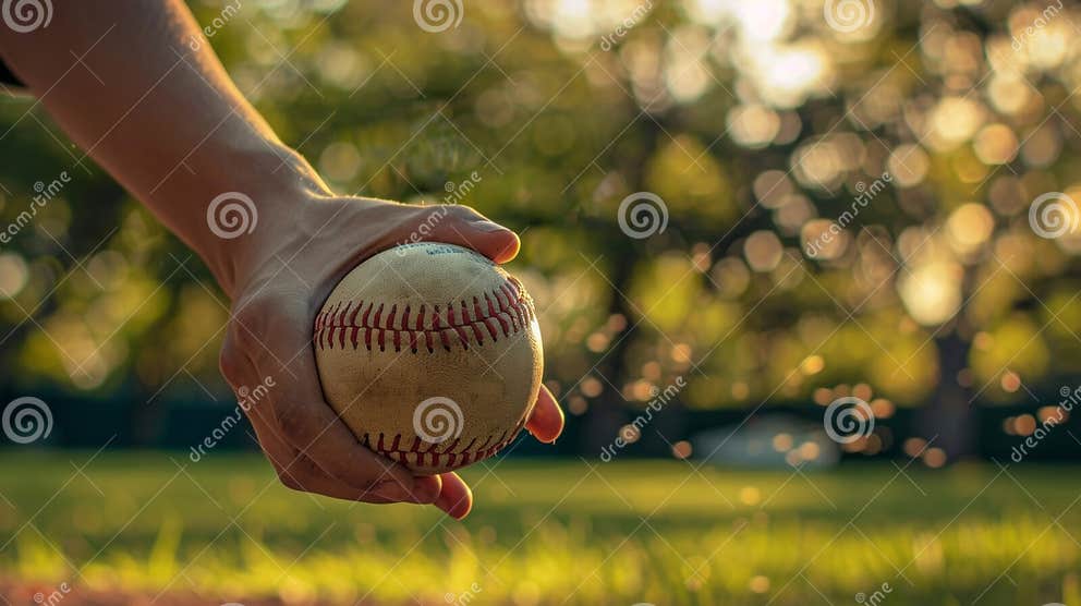 The Precision and Strength in a Pitchers Throwing Hand As they Wind Up ...