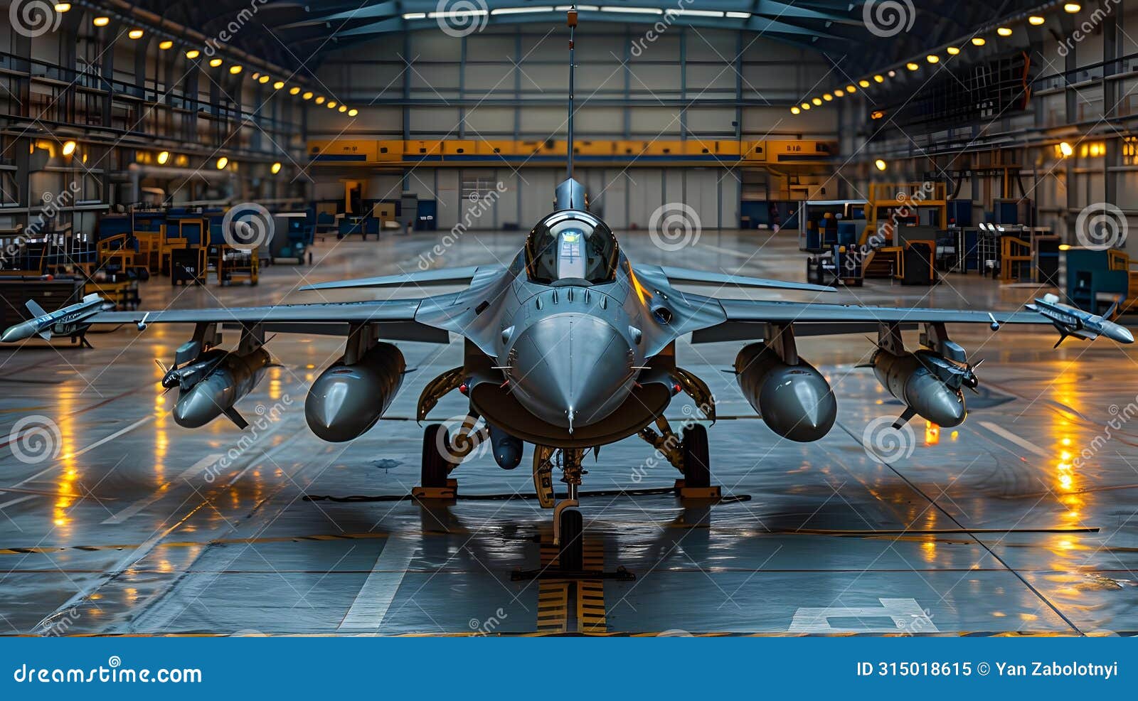 Precision and Symmetry: Servicing a Fighter Jet. Concept Aircraft ...