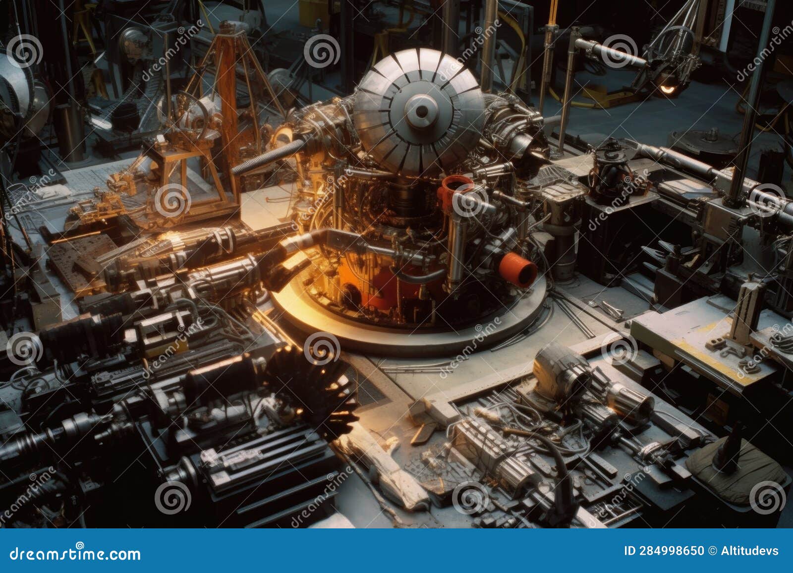 Precision Tools Used for Spacecraft Assembly Stock Illustration ...