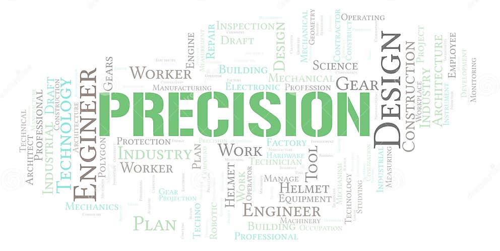 Precision Typography Word Cloud Create with the Text only Stock ...