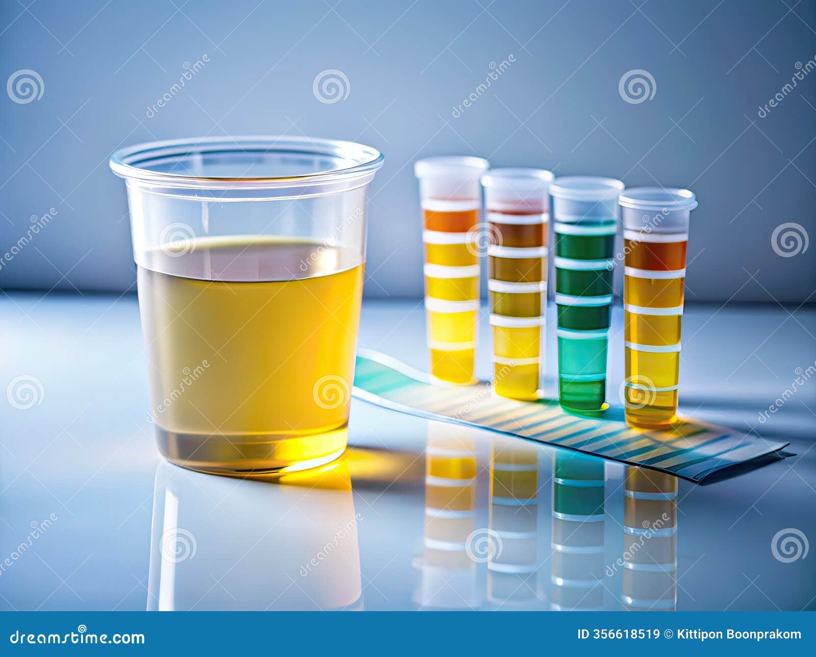 Urinalysis. Jar With Urine Test. Medical Sample In Tube. Laboratory ...