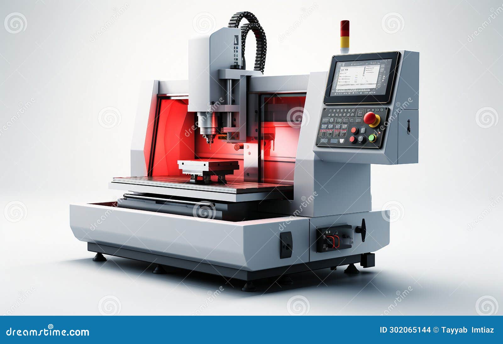 Precision Wire EDM Machining Isolated on Transparent Background. Stock ...