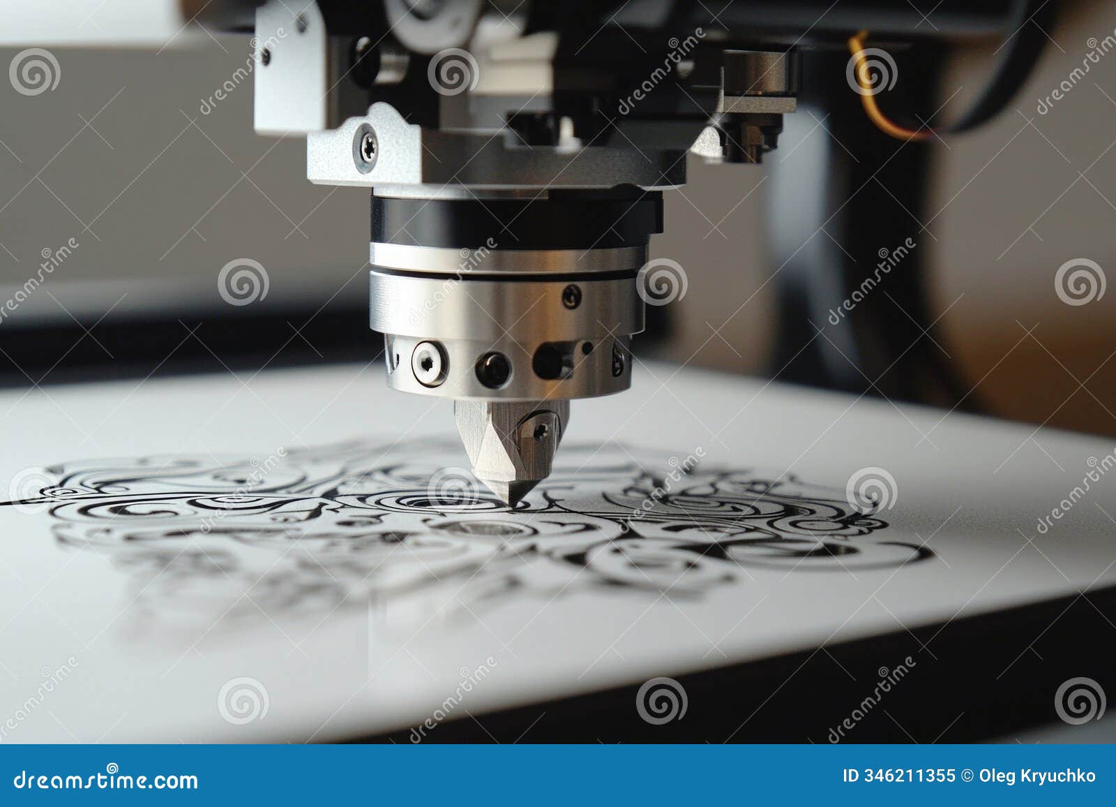 Precision at Work in AI Art Creation. a Close-up View Showcasing a ...