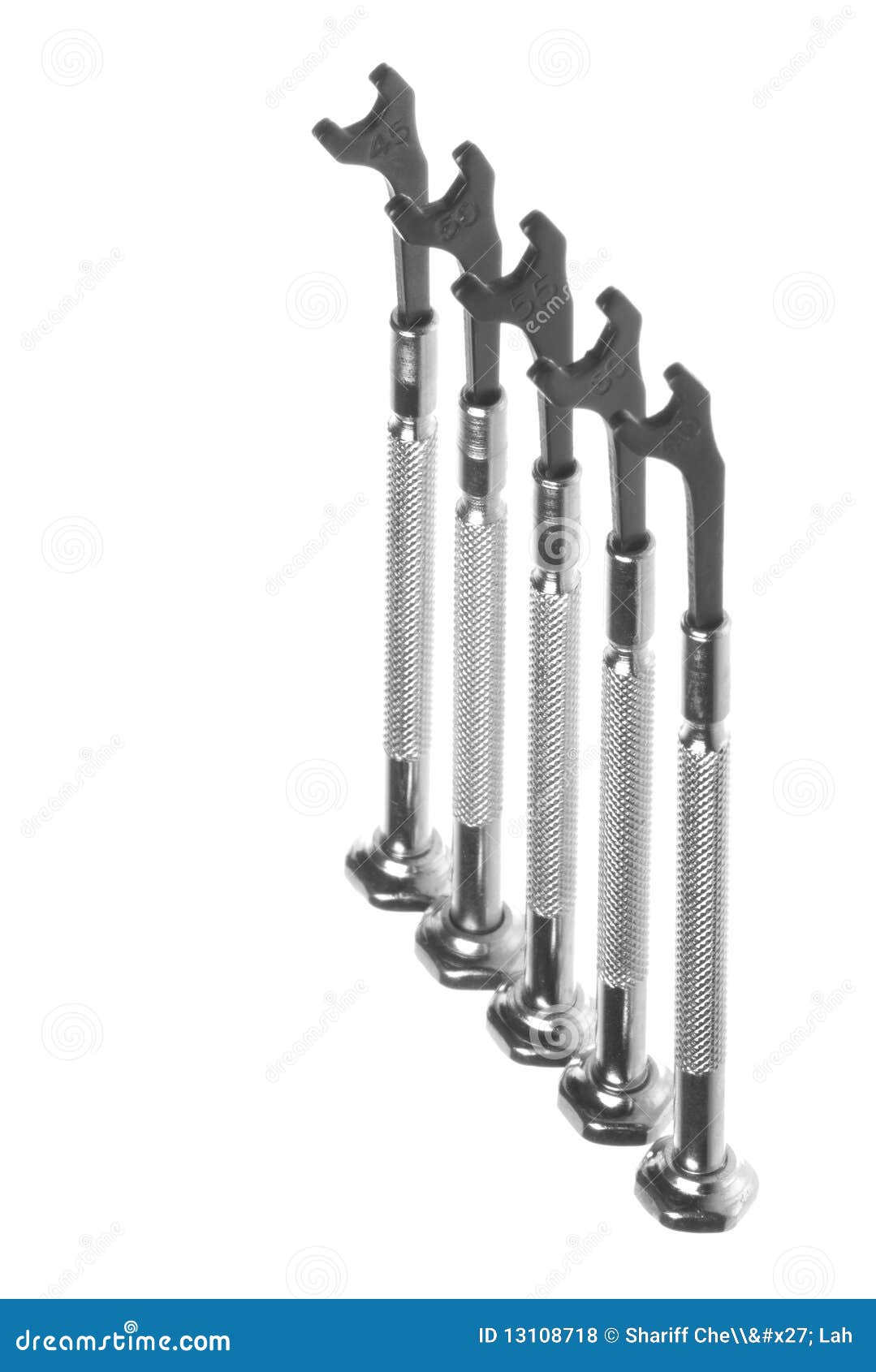 Precision Wrenches Macro Isolated Stock Photo - Image of tool ...