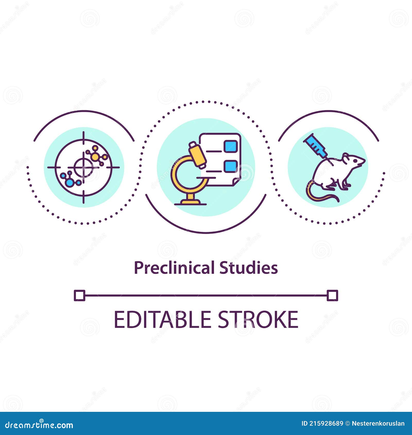 Preclinical Studies Concept Icon Stock Vector - Illustration of vector ...