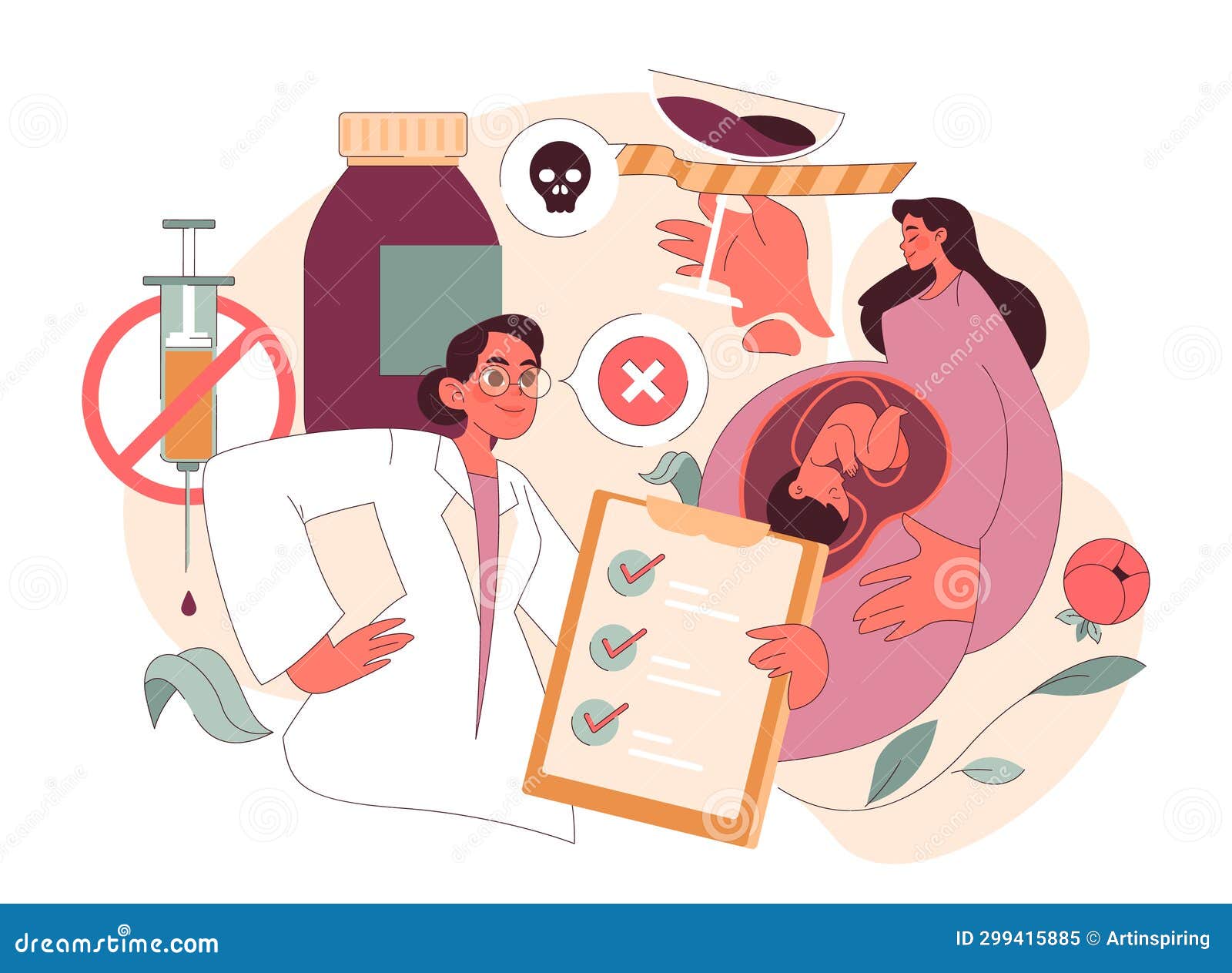 Preconception Health Concept Stock Illustration - Illustration of ...