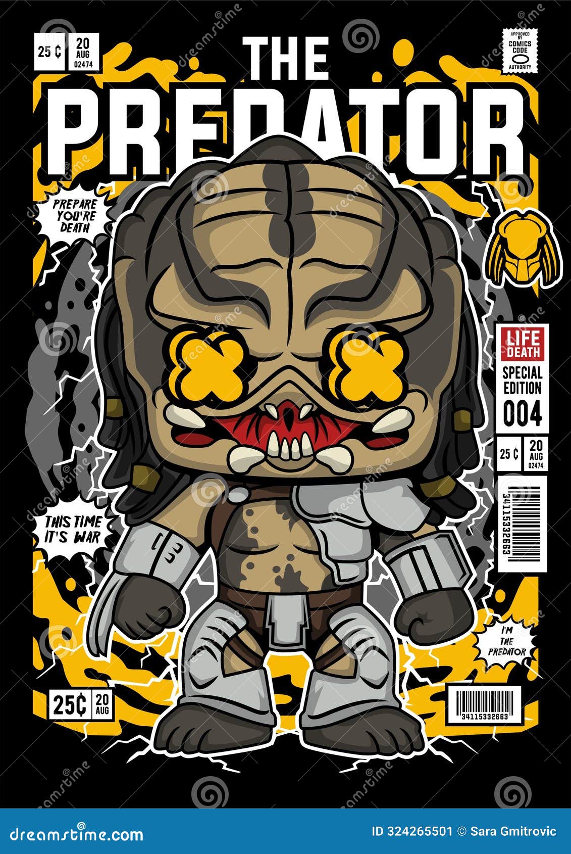 The predator stock illustration. Illustration of games - 324265501