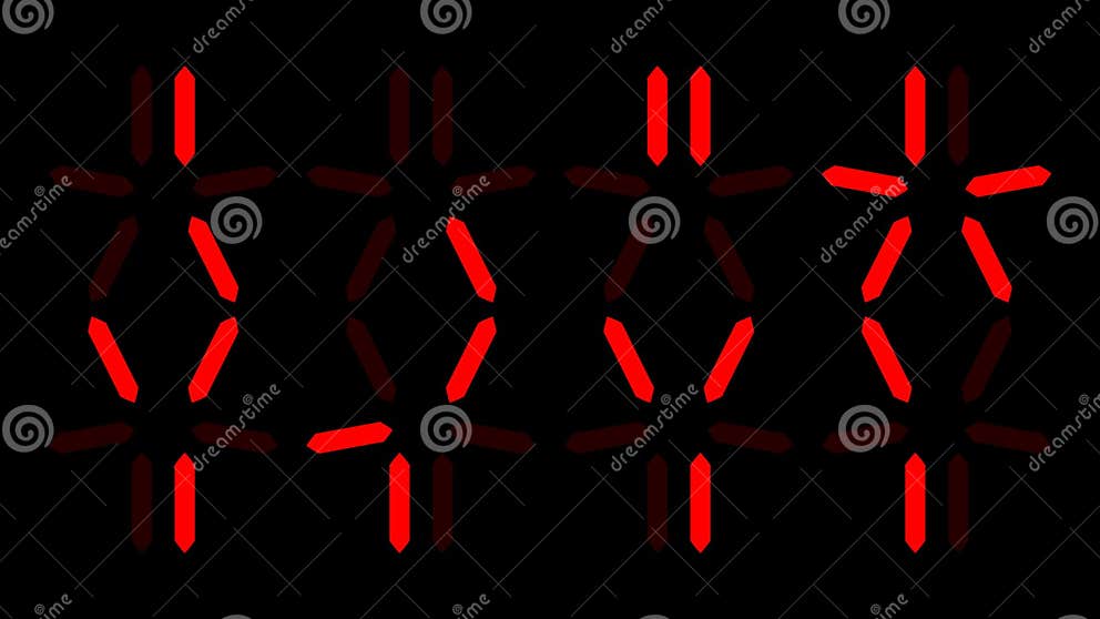 Predator Countdown, Digital Clock and Alien Numbers Stock Illustration ...