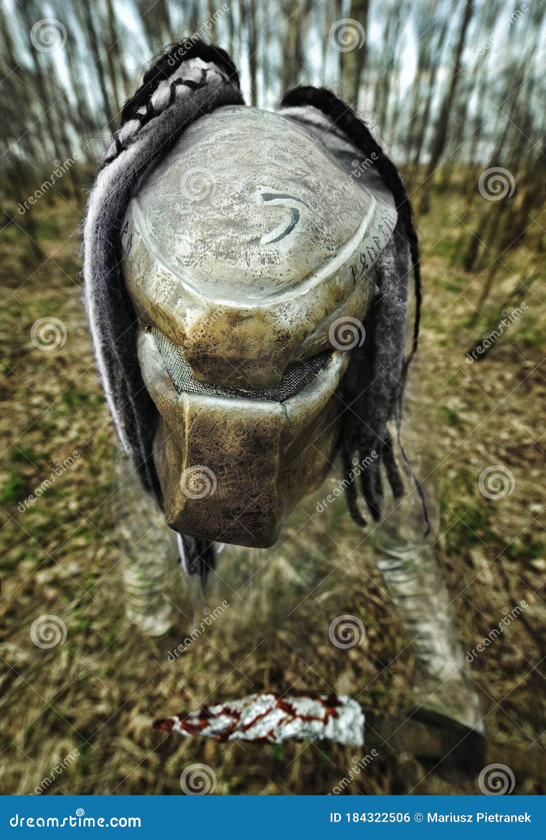 Predator in the Forest, Predator Mask Stock Photo - Image of fictional ...