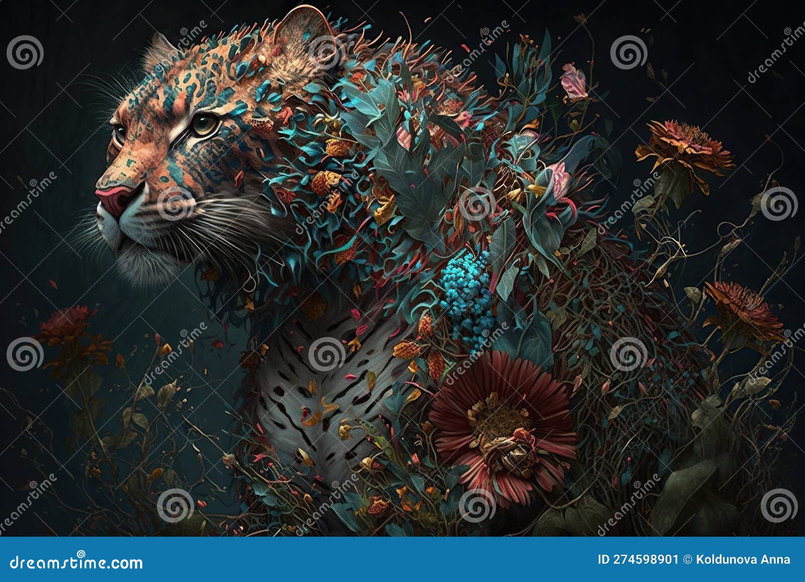 A Predator Hunting, Created with Generative AI Technology Stock ...