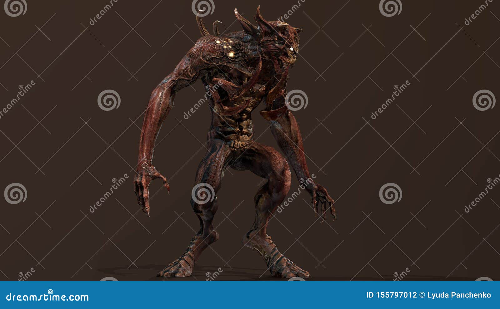 Predator Mutant 3d Render Stock Photo | CartoonDealer.com #155797056